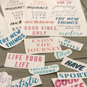 Vision Board Kit Family and Kids/ Motivational Quotes Cut Outs ...