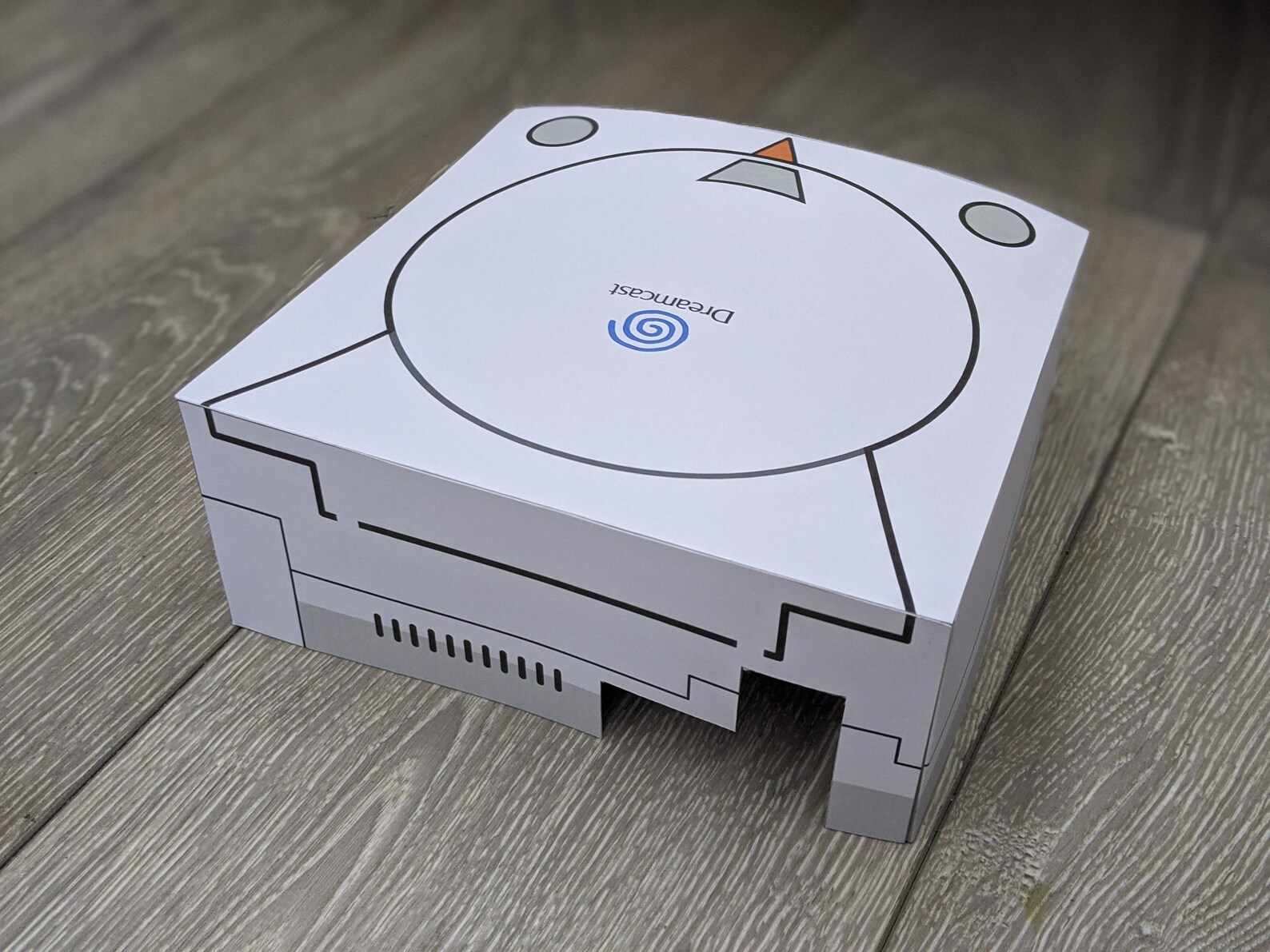 Papercraft Sega Dreamcast Dust Cover and Light Protector (blue Logo PAL ...