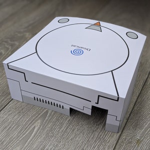 Papercraft Sega Dreamcast Dust Cover and Light Protector (blue Logo PAL ...