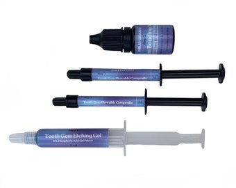 Professional Tooth Gem Adhesive Glue Kit RUBYSCRAFT With UV Glue, Gel ...