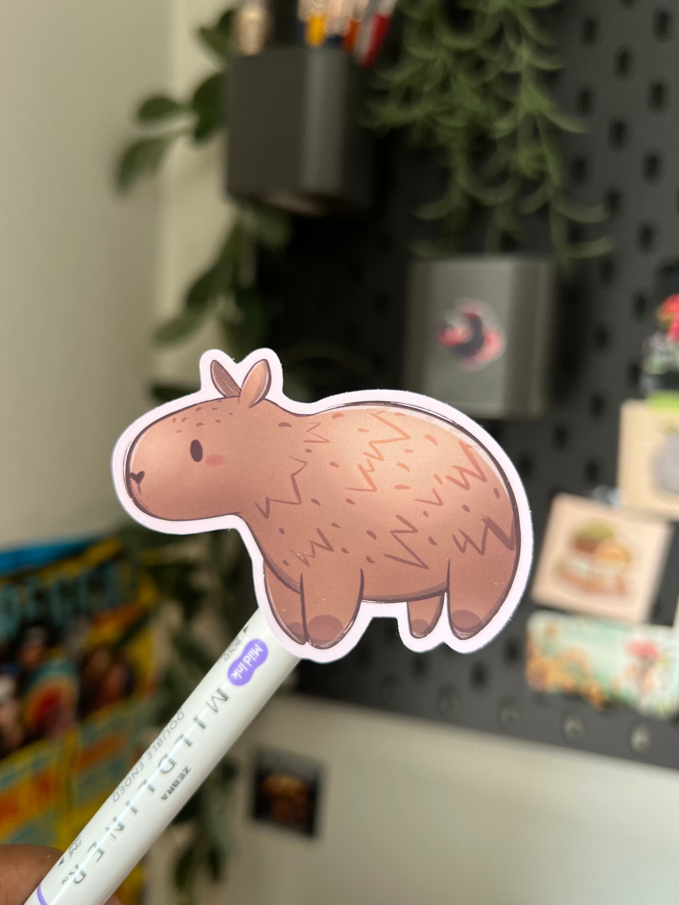 Capybara Sticker Capybaras Hand Illustrated Stickers - Etsy