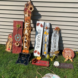 Wooden Fall Home Decor Signs - Etsy Canada