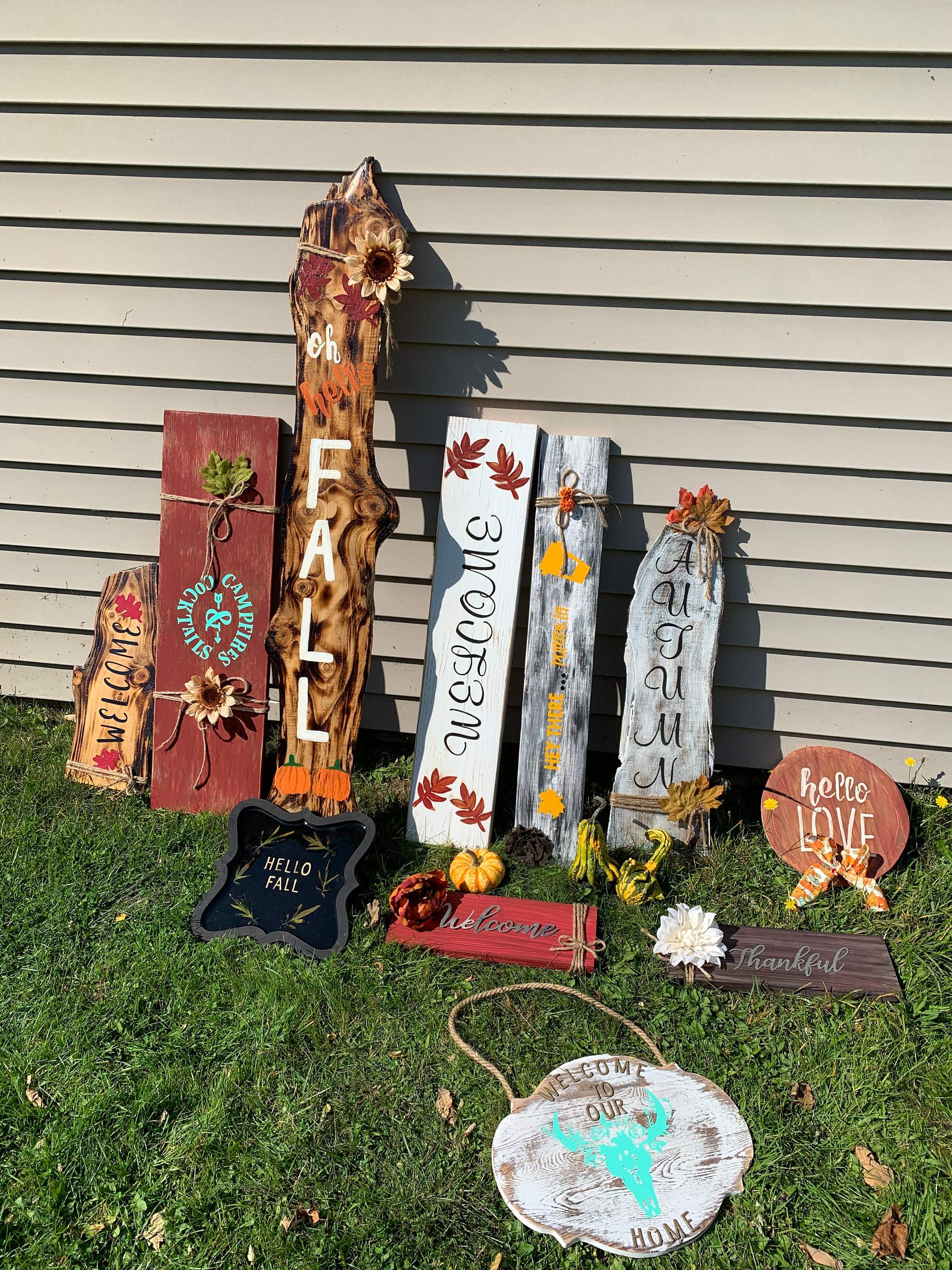 Wooden Fall Home Decor Signs - Etsy Canada