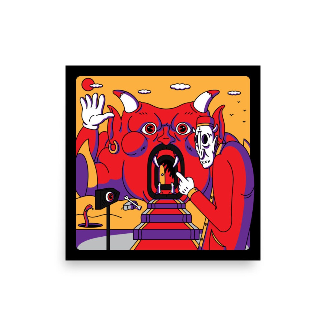 Work is Hell: Doorman Poster - Etsy