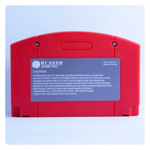 MF DOOM 64 Cartridge (red- Functional Cart) - Etsy