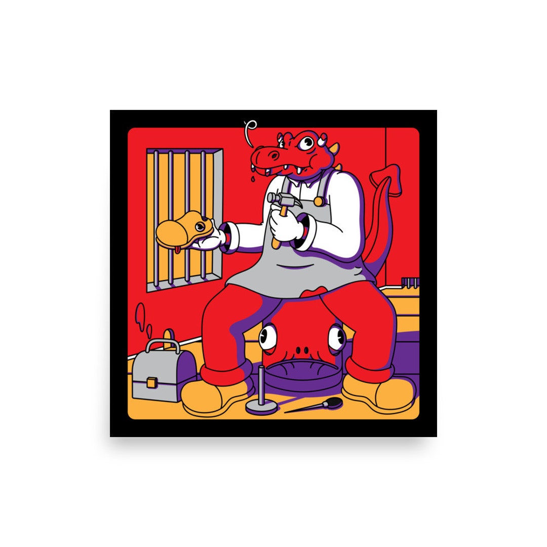 Work is Hell: Cobbler Poster - Etsy