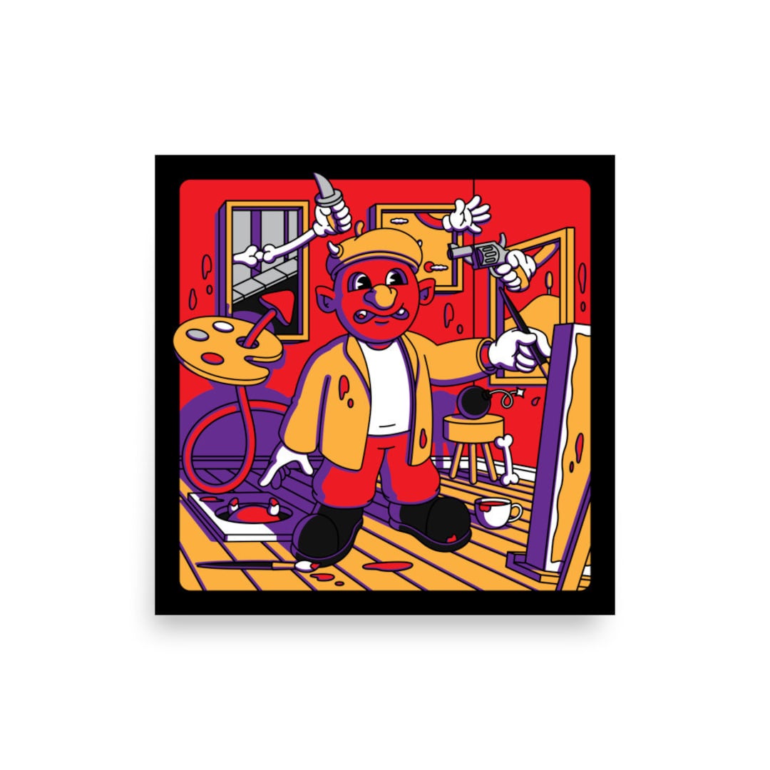 Work is Hell: Artist Poster - Etsy