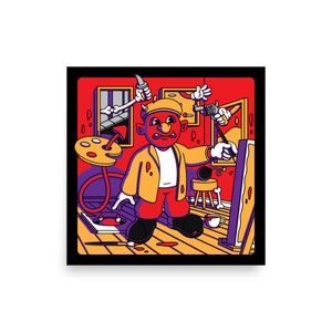 Work is Hell: Artist Poster - Etsy