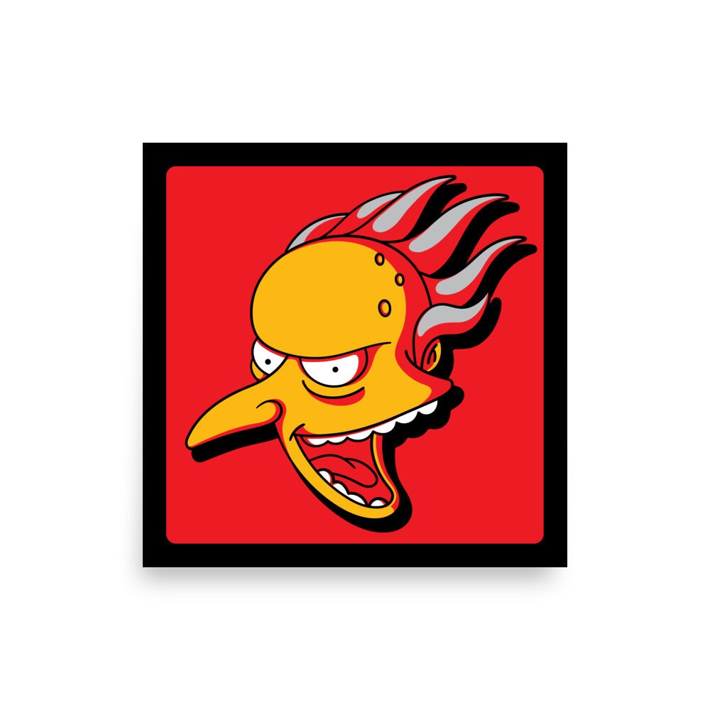 A Simpsons Villain Poster - Etsy