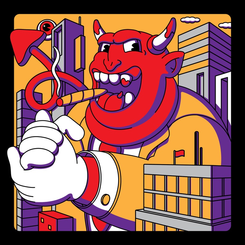 Work is Hell: CEO Poster - Etsy