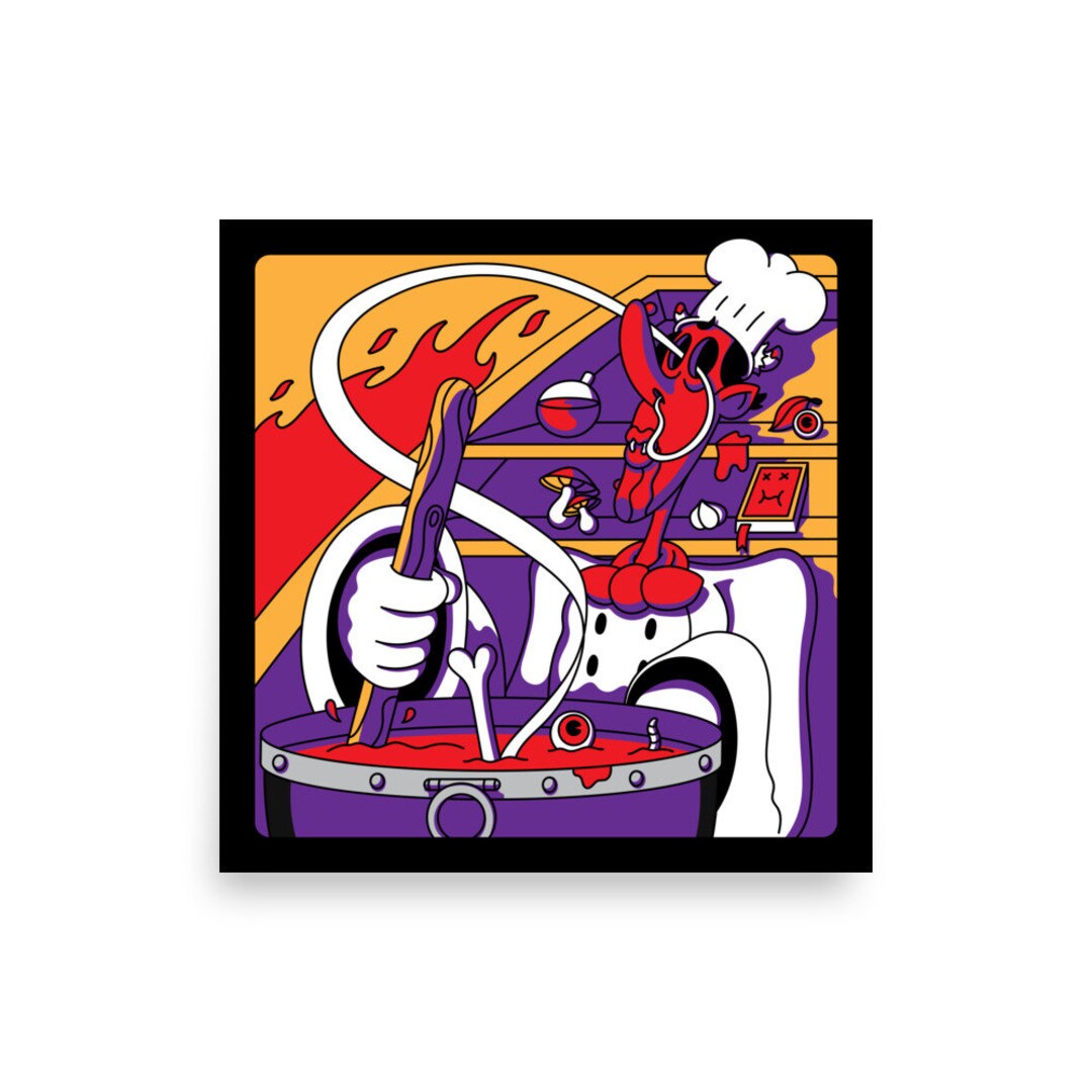 Work is Hell: Chef Poster - Etsy