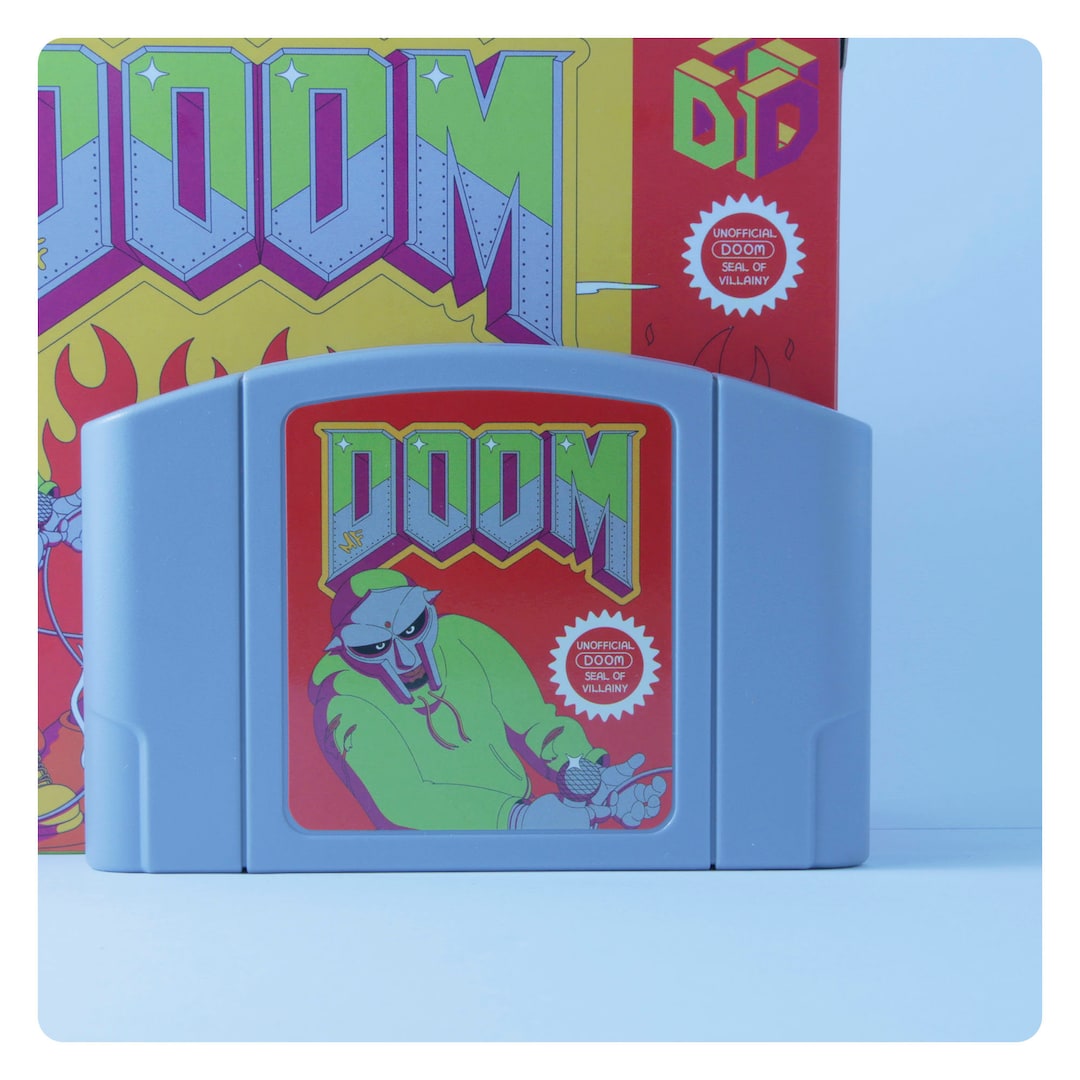 MF DOOM 64 Cartridge (gray - Non-functional Cart) - Etsy