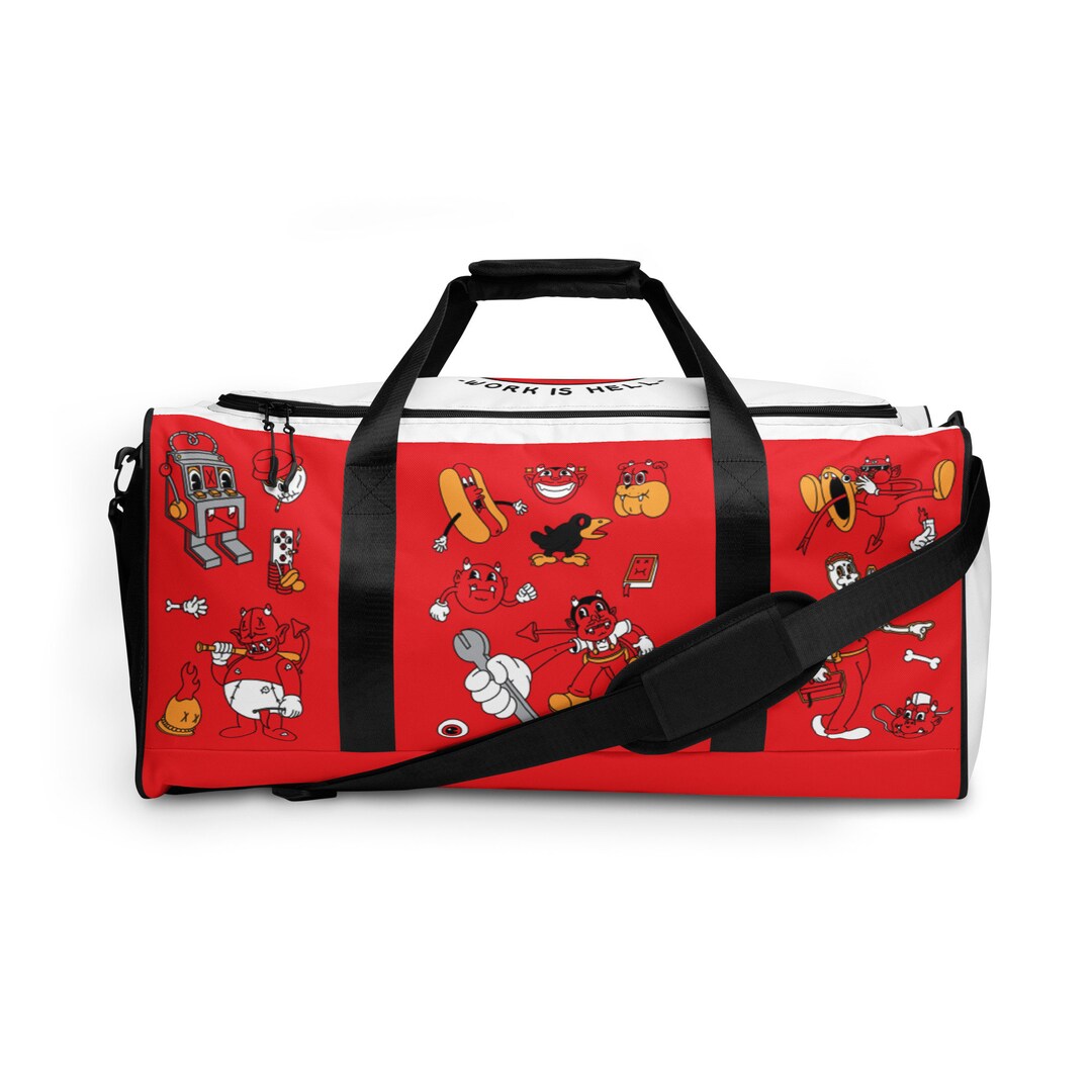 Work is Hell Duffle Bag - Etsy