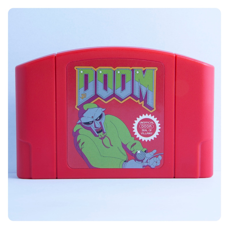 MF DOOM 64 Cartridge red Functional Cart - Etsy