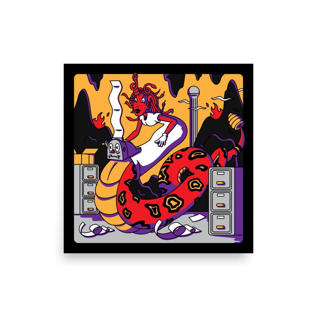 Work is Hell: Book Keeper Poster - Etsy