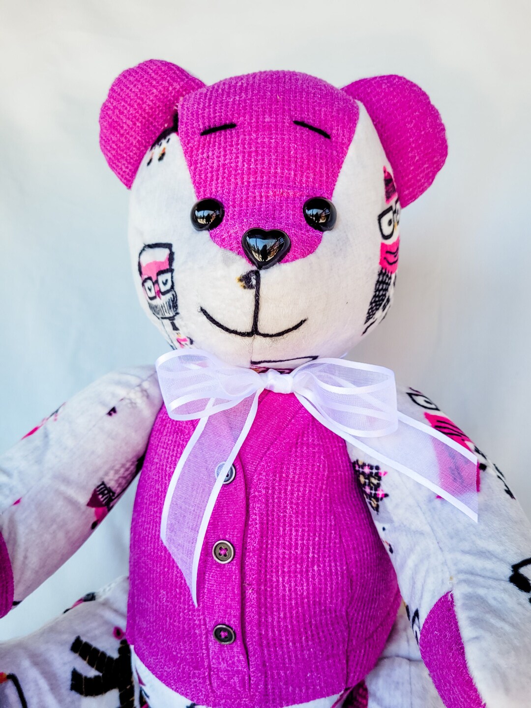 Custom Keepsake Memory Bear From Loved One's Clothing - Etsy