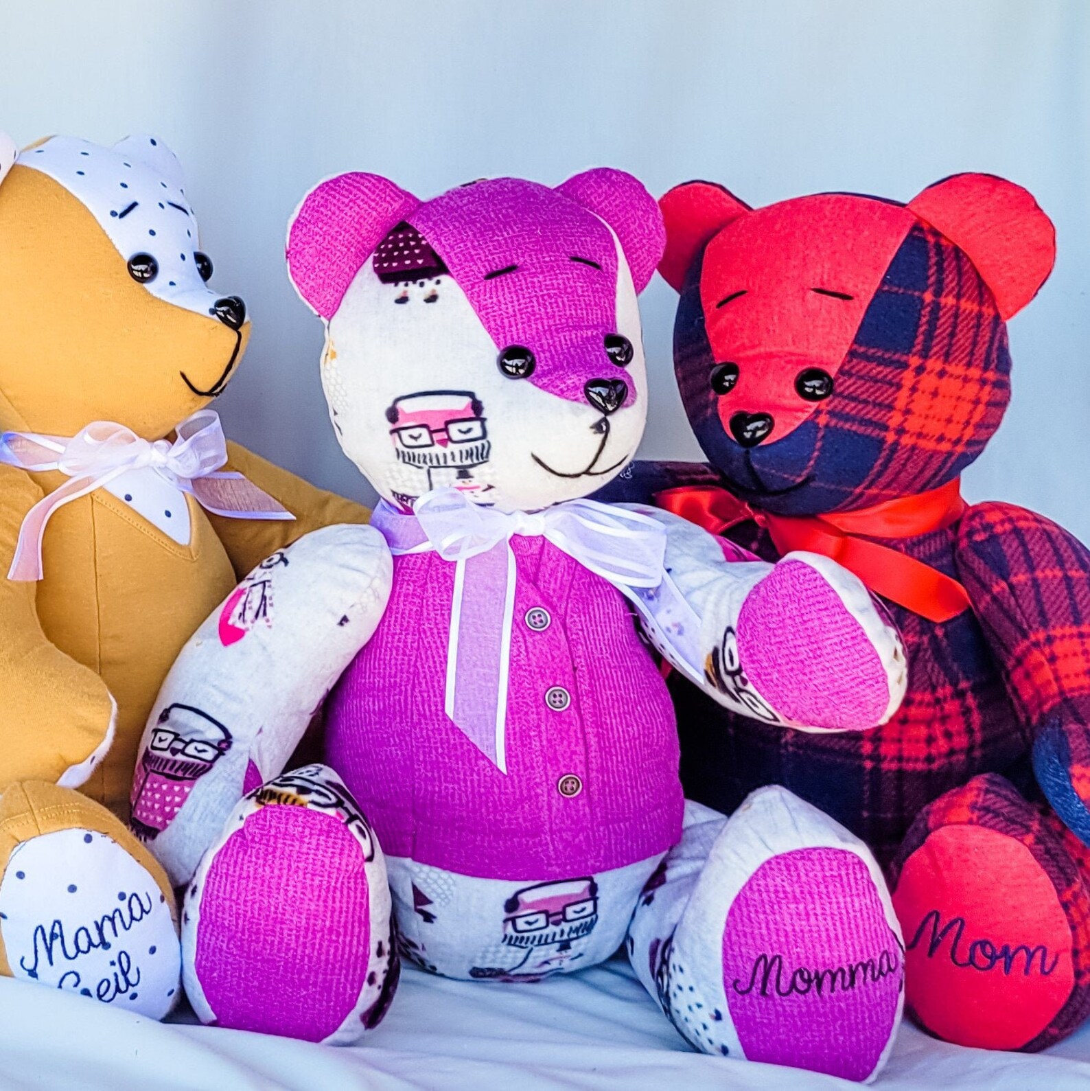 Custom Keepsake Memory Bear From Loved One's Clothing - Etsy