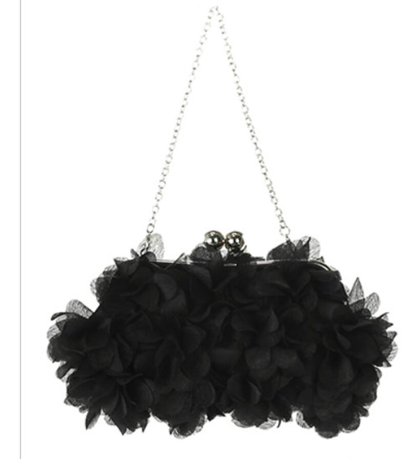 Chiffon Flower Clutch - Etsy