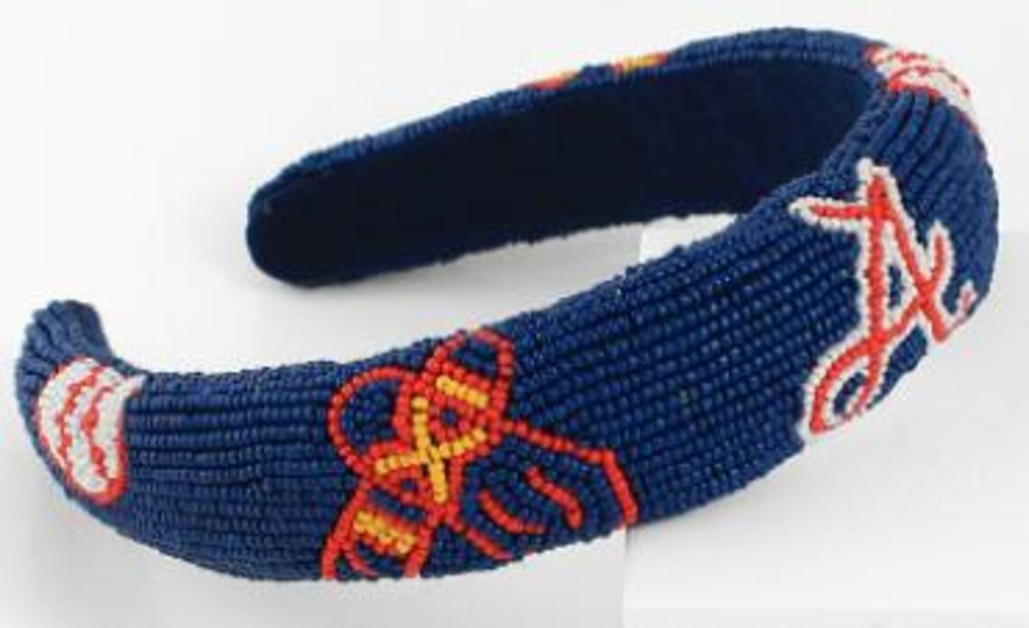 Baseball Theme Beaded Headband - Etsy