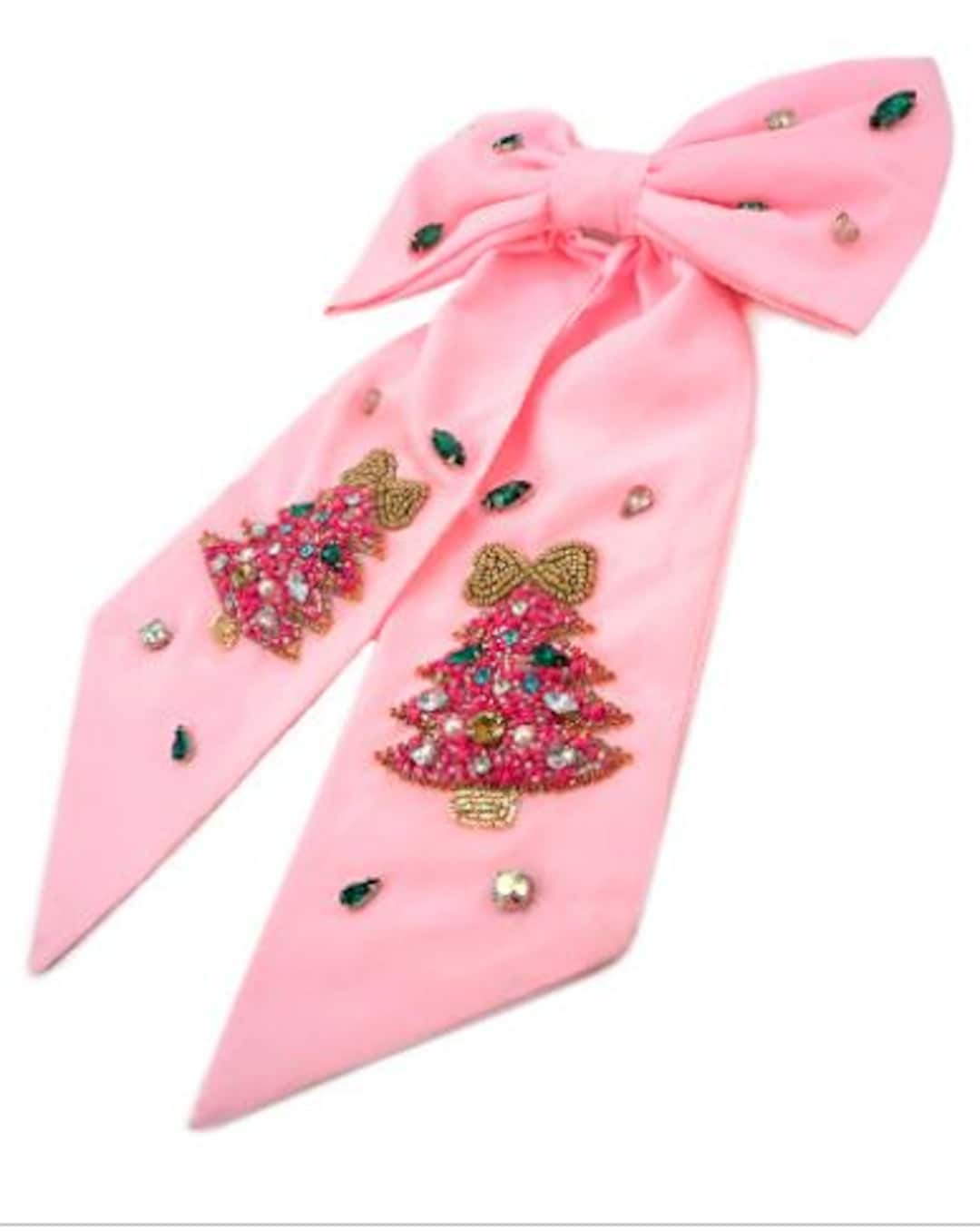 Pink Christmas Tree Bow - Etsy