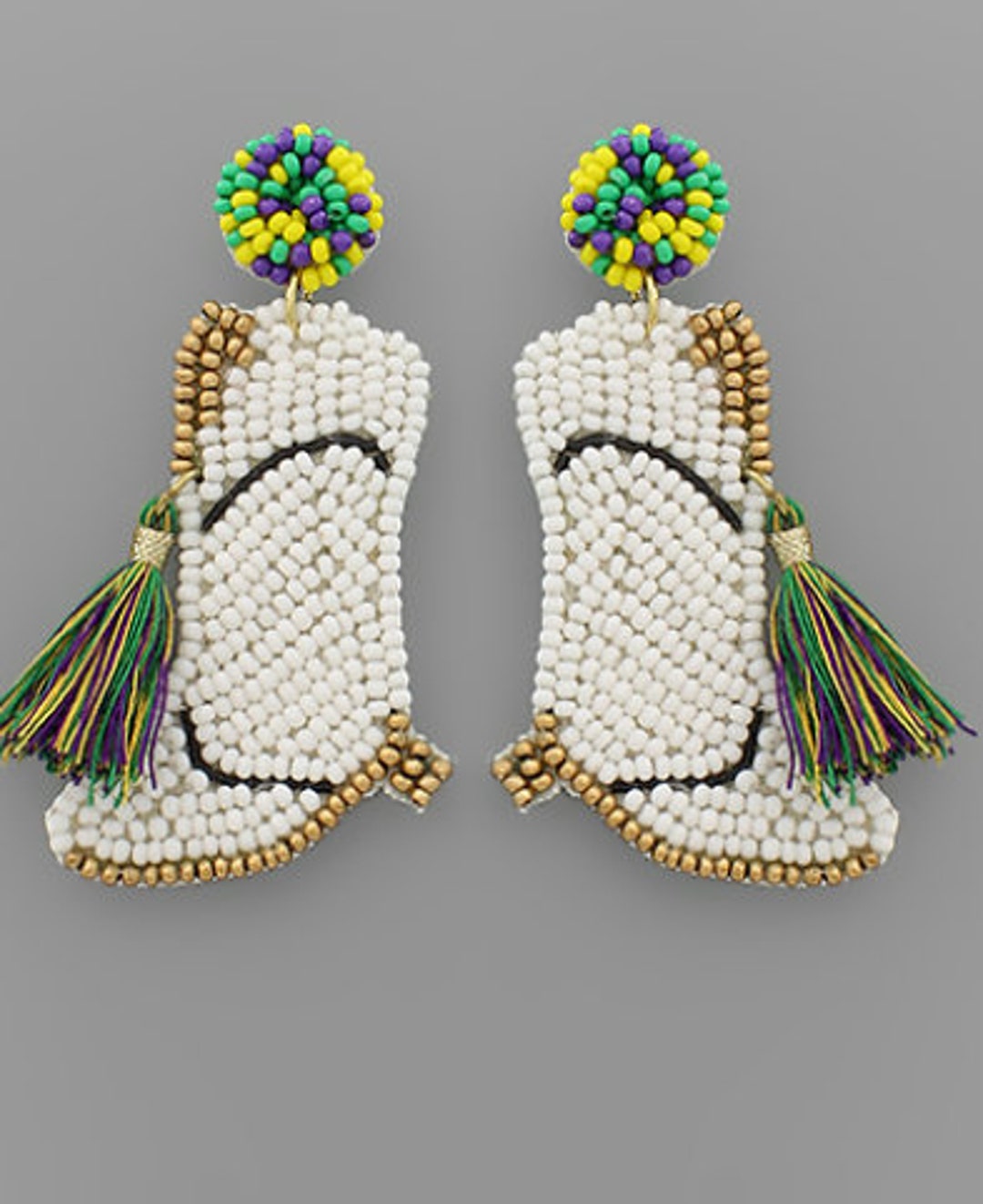 Beaded Mardi Gras Marching Band Boot - Etsy