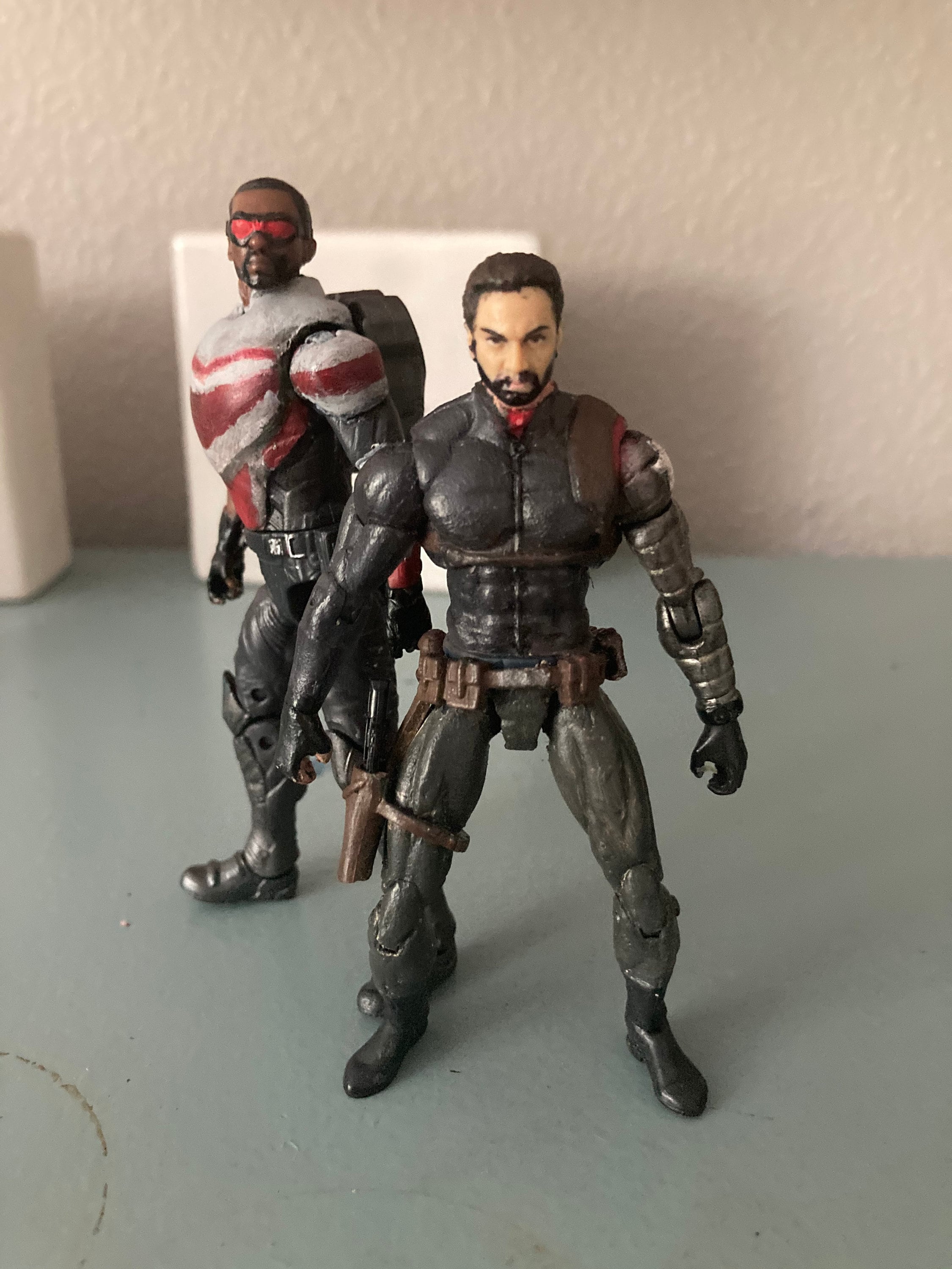 Marvels Falcon and Winter Solider 3.75 Figures custom Etsy Canada