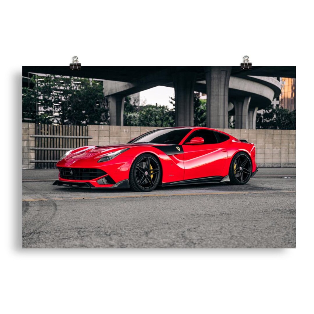 Ferrari F12 Poster - Etsy