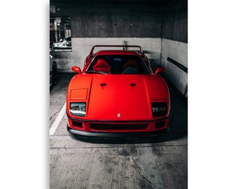 Printable Digital Poster Ferrari F40 - Etsy