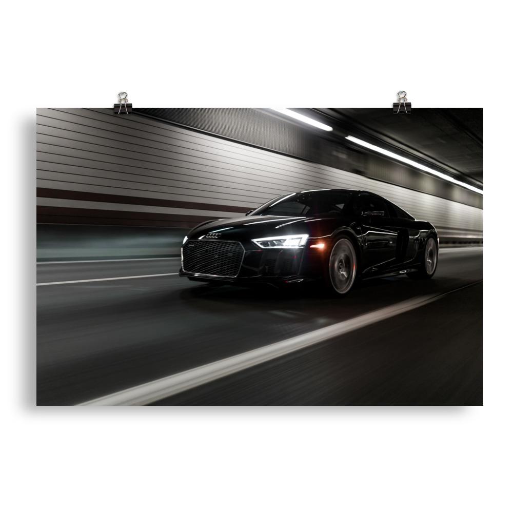 Black Audi R8 Poster - Etsy