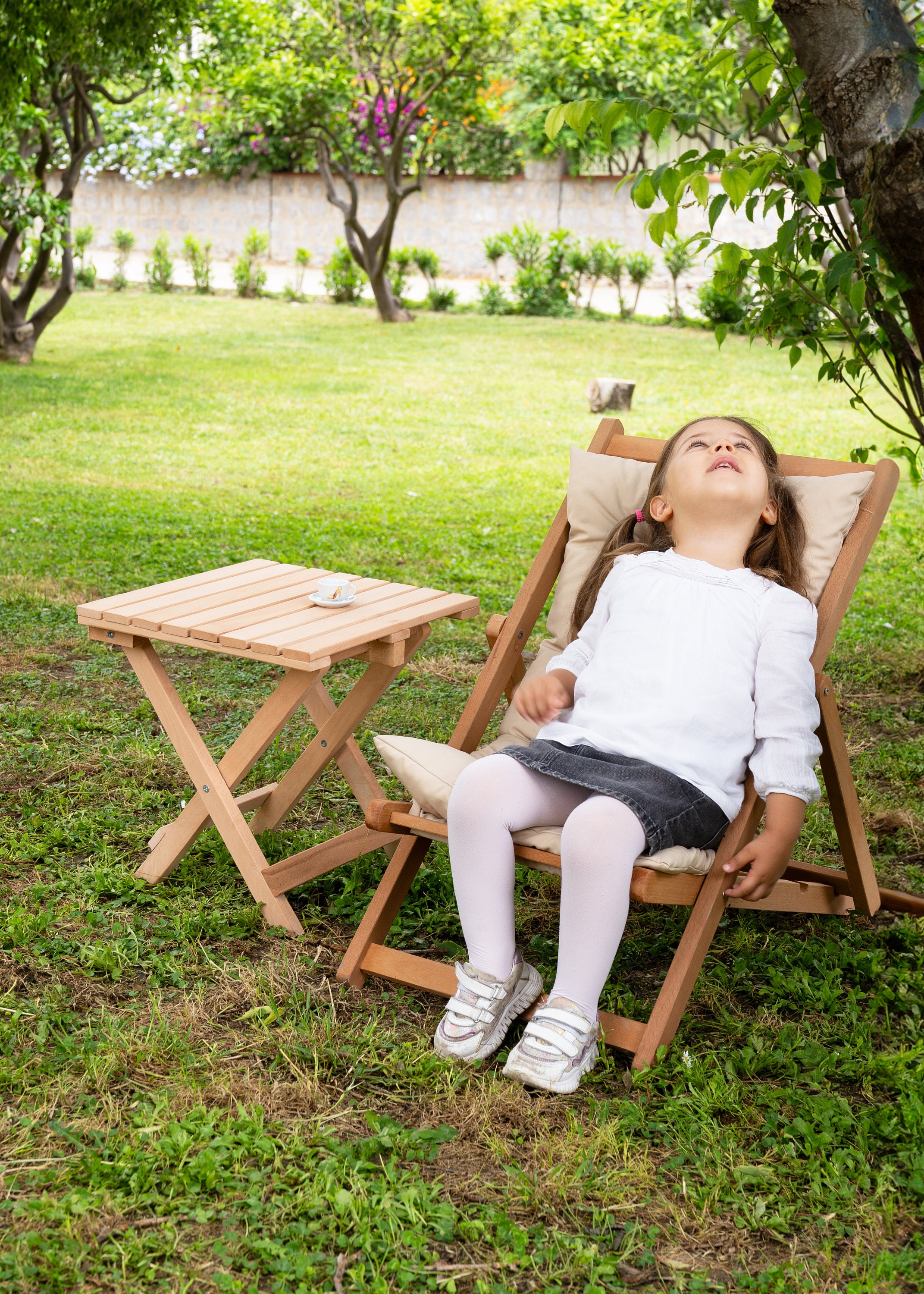Foldable Wooden Kids Beach Chair: Montessori Outdoor Lounge - Etsy