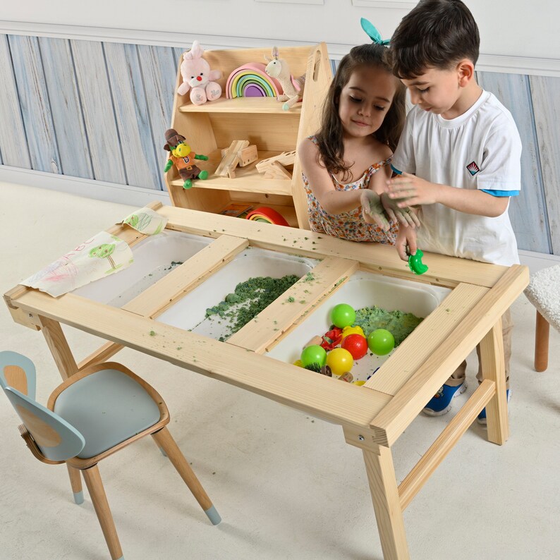 Large Activity Table Kids Craft Table Water and Sand Table - Etsy Australia