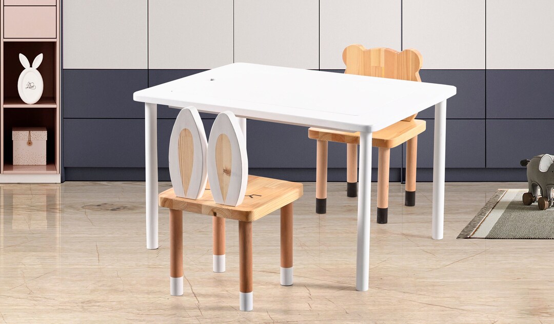 Sensory Table for Toddlers, White Activity Table Without Bins, Gift for ...