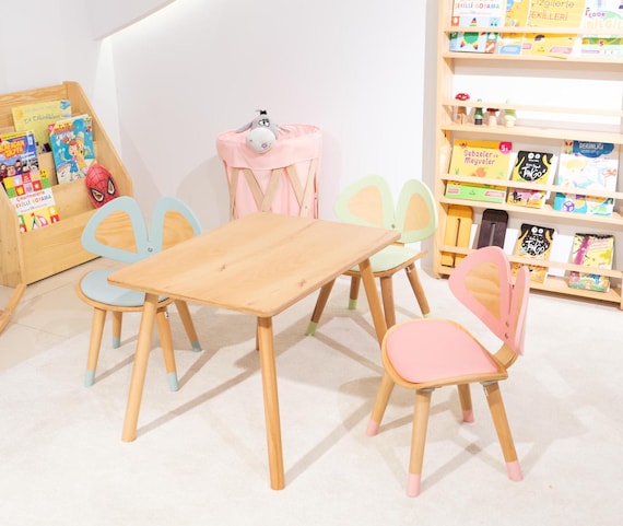 Modern Kids Chairs and Table Custom Toddler Gift Toddler Table and Chair Montessori Furniture Etsy UK