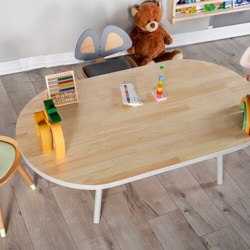 Montessori Table Toddler Play Table Large Learning Table - Etsy