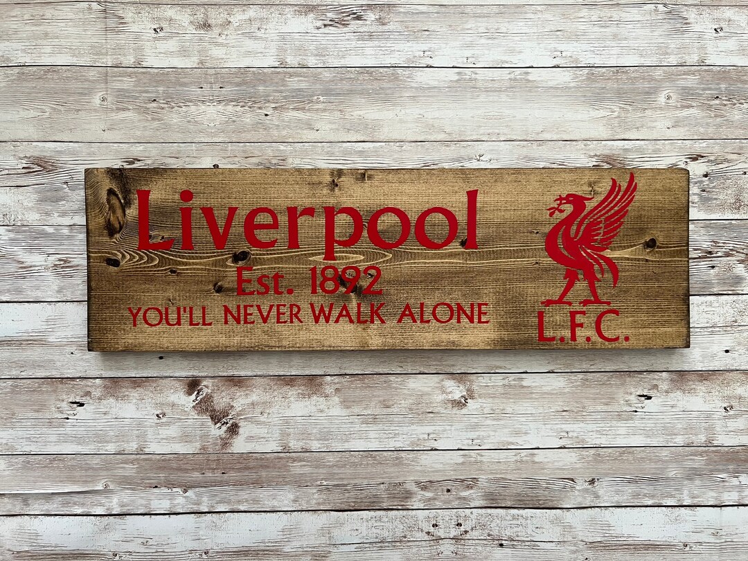 Liverpool Est 1892 Liverpool FC Rustic Wood Sign LFC Liverpool Football ...
