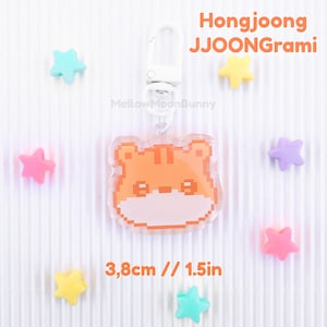 Ateez Pixelteez Keychain | Ateez Characters | Atiny Lightiny | Kpop ...