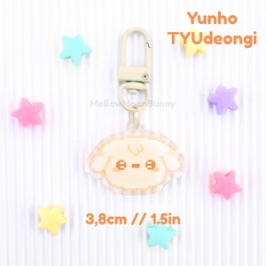 Ateez Pixelteez Keychain | Ateez Characters | Atiny Lightiny | Kpop ...