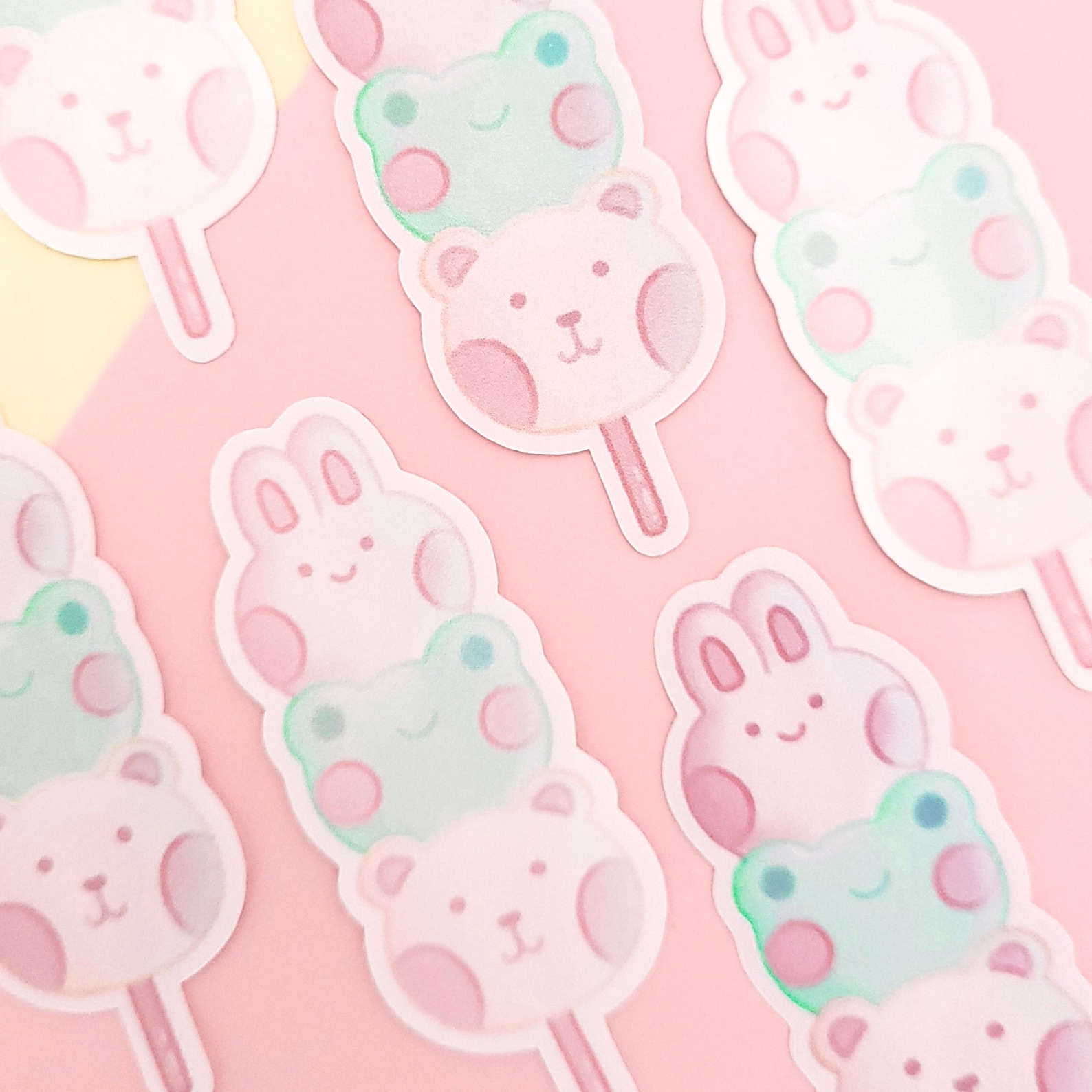 Cute Animal Dango Sticker Asian Dessert Sticker Japan - Etsy