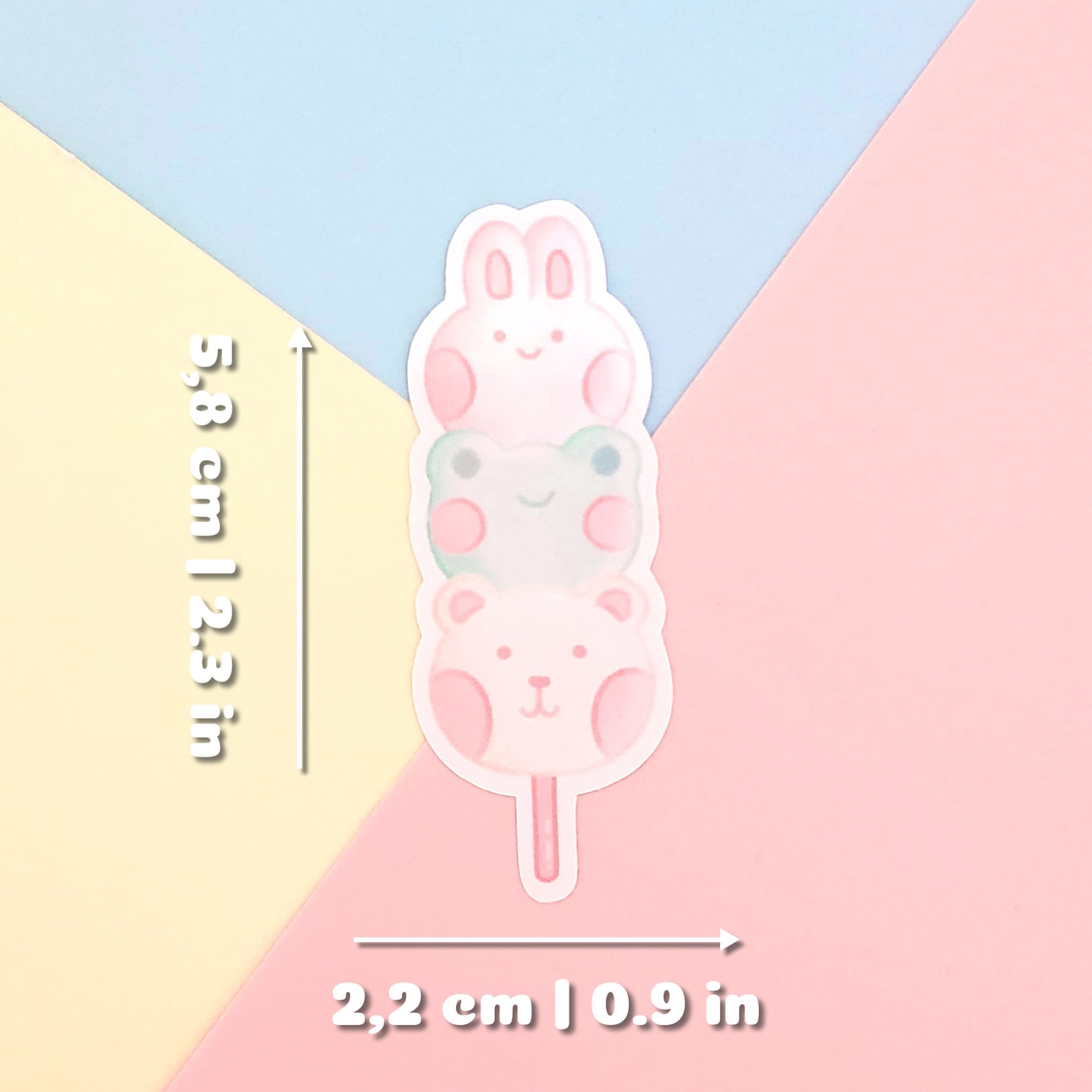 Cute Animal Dango Sticker Asian Dessert Sticker Japan - Etsy
