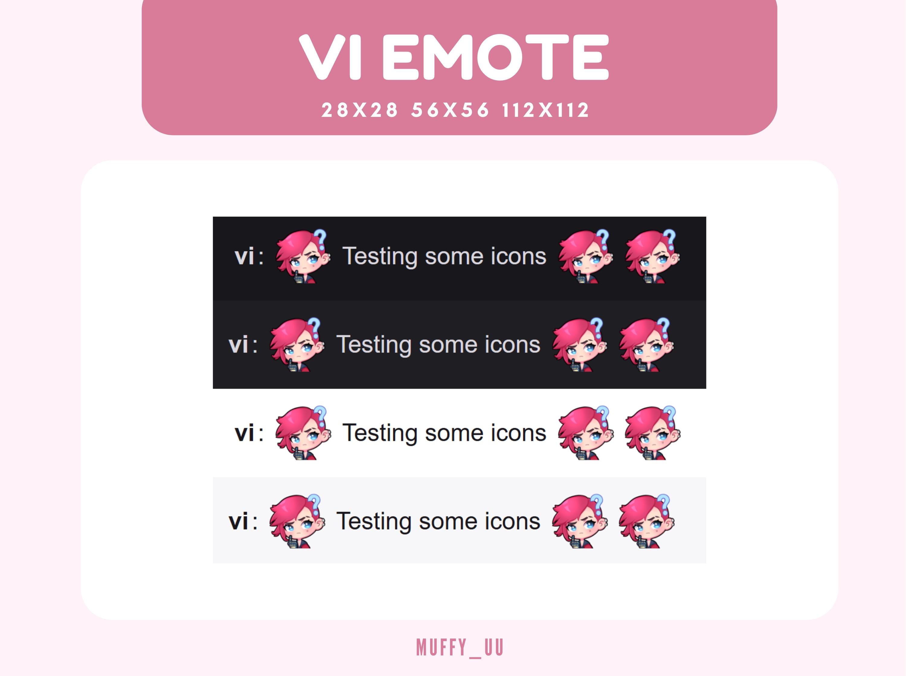 Vi Arcane / League of Legends Emote | for Twitch, Discord, Youtube - Etsy