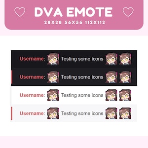 1 Overwatch Dva Happy Chibi Emotes | for Twitch, Discord, Youtube - Etsy