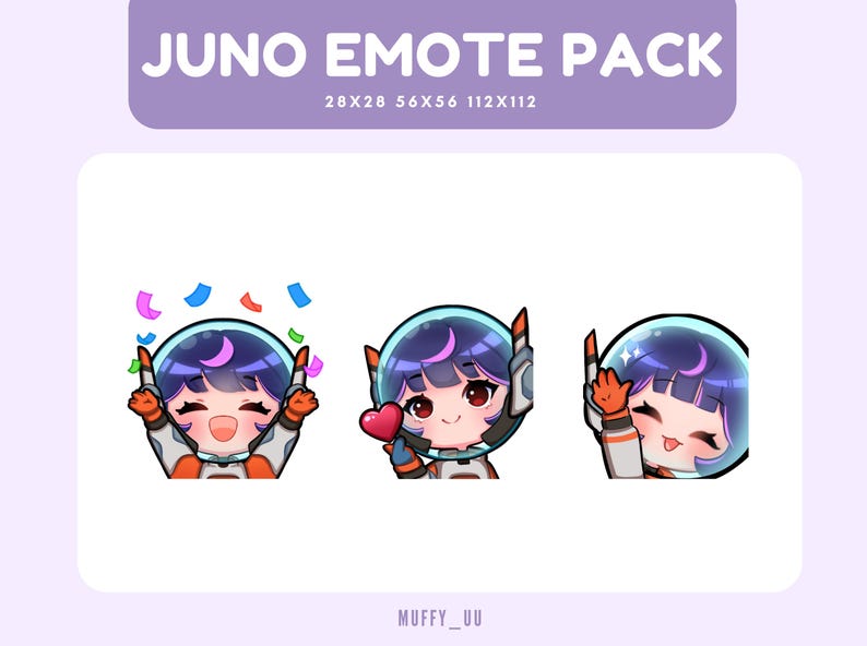 Overwatch Pack Juno Chibi Emotes | for Twitch, Discord, Youtube - Etsy