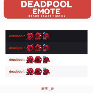 Deadpool Emote Pack / Marvel Rivals Emote | for Twitch, Discord ...