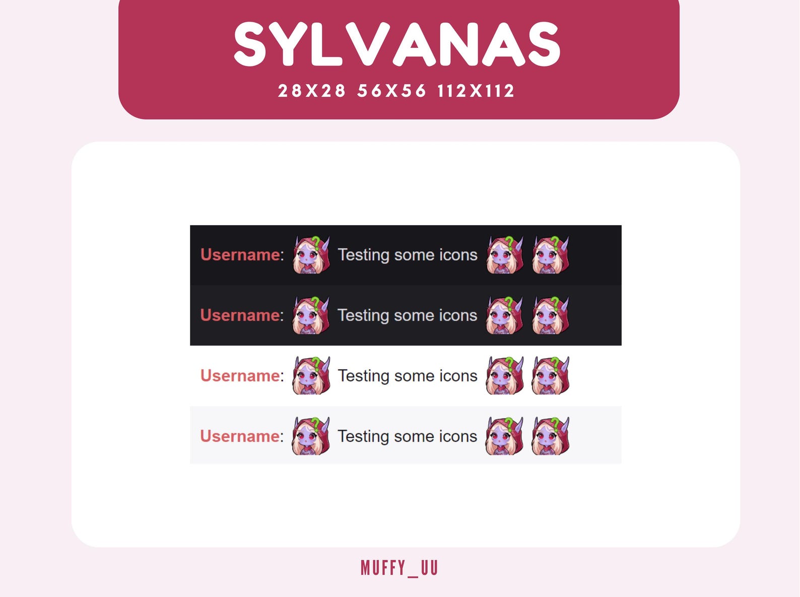 Emote Sylvanas WOW / Widow Overwatch Sylvanas Skin | for Twitch ...