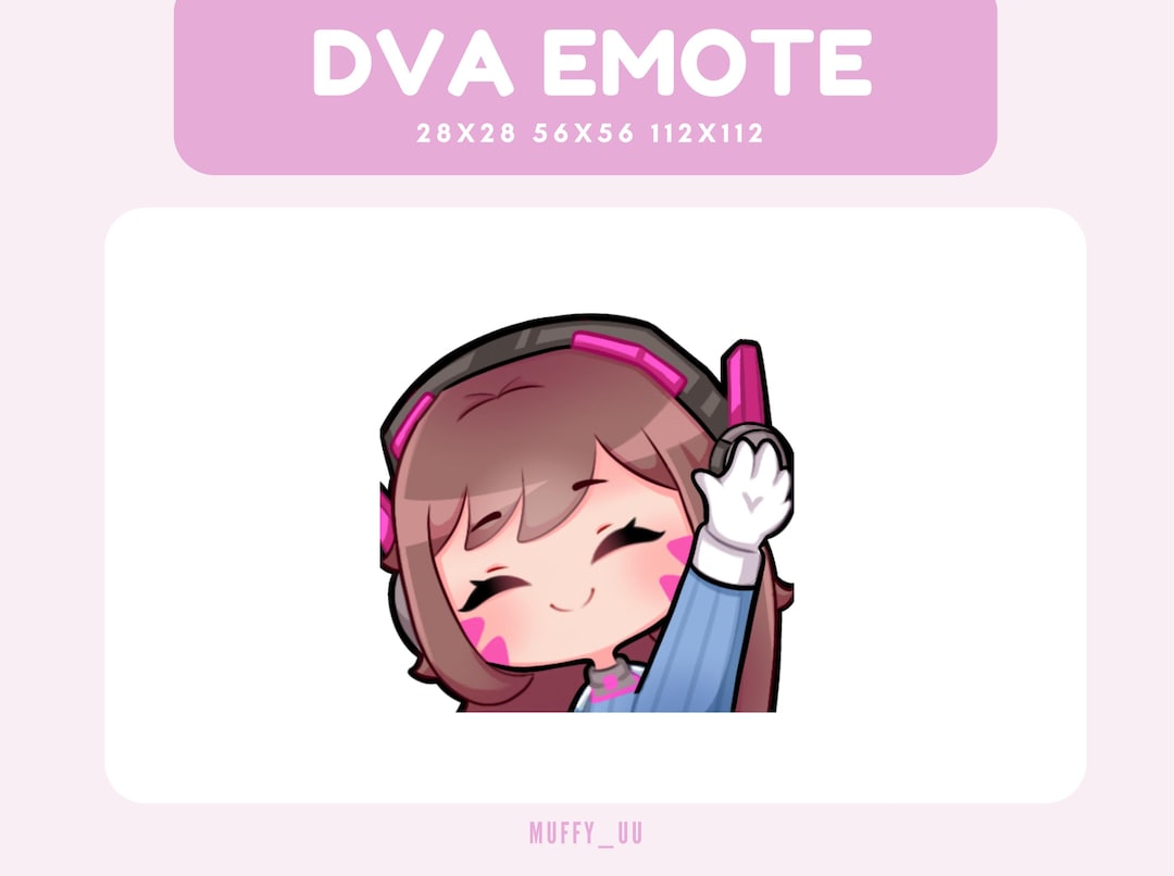 Overwatch Dva Emote | for Twitch, Discord, Youtube - Etsy