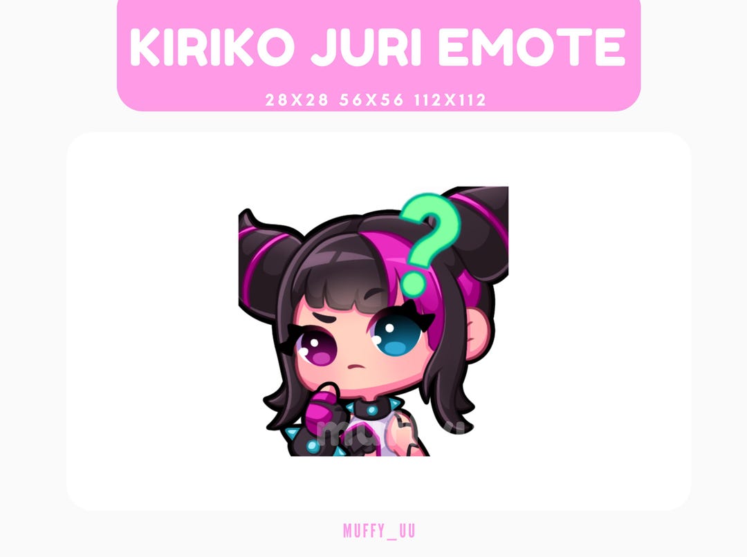 Overwatch Kiriko Juri Street Fighter Emote | for Twitch, Discord ...