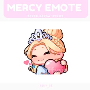 Overwatch Royal Princess Mercy Emote | for Twitch, Discord, Youtube - Etsy