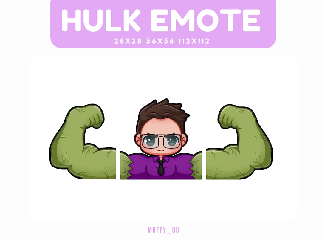 Hulk/marvel Rivals Emote | for Twitch, Discord, Youtube - Etsy