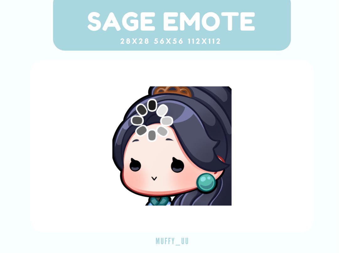 Sage Valorant Emote | for Twitch, Discord, Youtube - Etsy