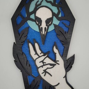Witch Hand Coffin Framed Decoration Trio Halloween /gothic Decor - Etsy